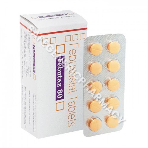 Buy Febutaz 80mg online ( Febuxostat 80mg )