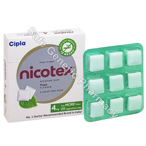 Nicotex 4mg Gum【20 %off + Free shipping】- SGP.NET